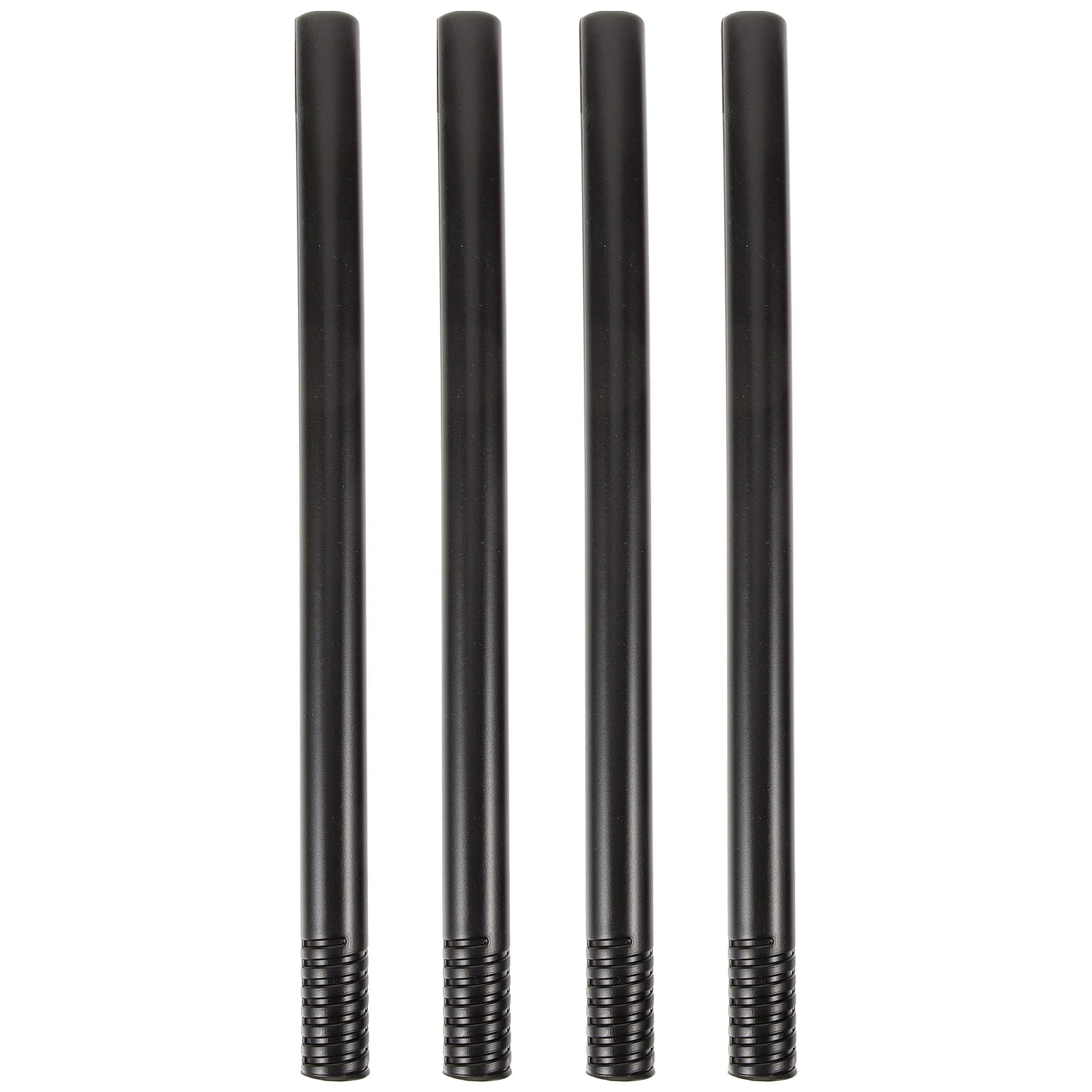 LOGOFUN 4pcs Halloween Witch Broom Sticks Plastic Broom Sticks Witch Broom Replacement Pole for Halloween Cosplay Costume Accessories