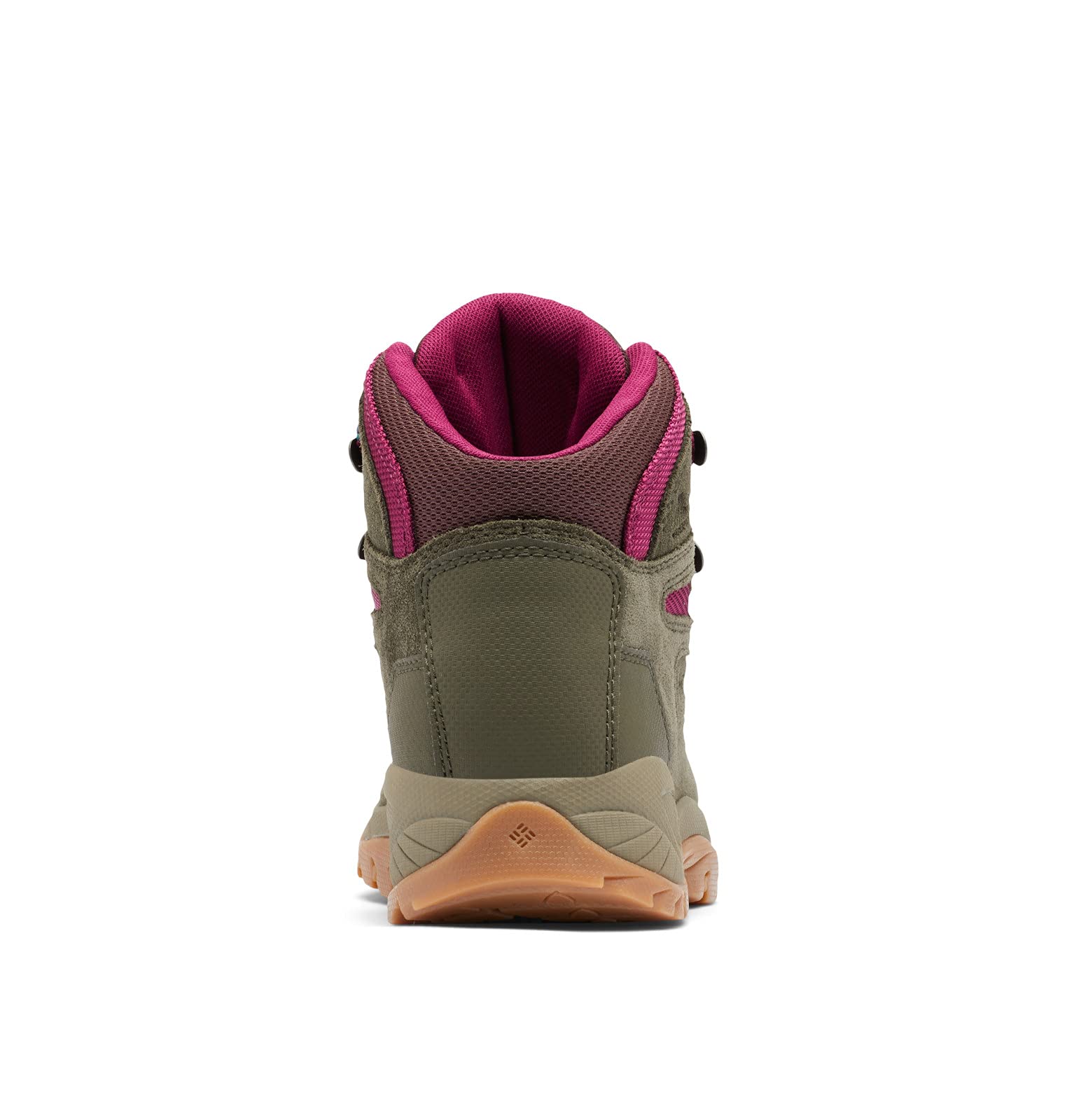 Columbia Women's Newton Ridge Plus Waterproof Amped, Peatmoss/Red Onion, 11