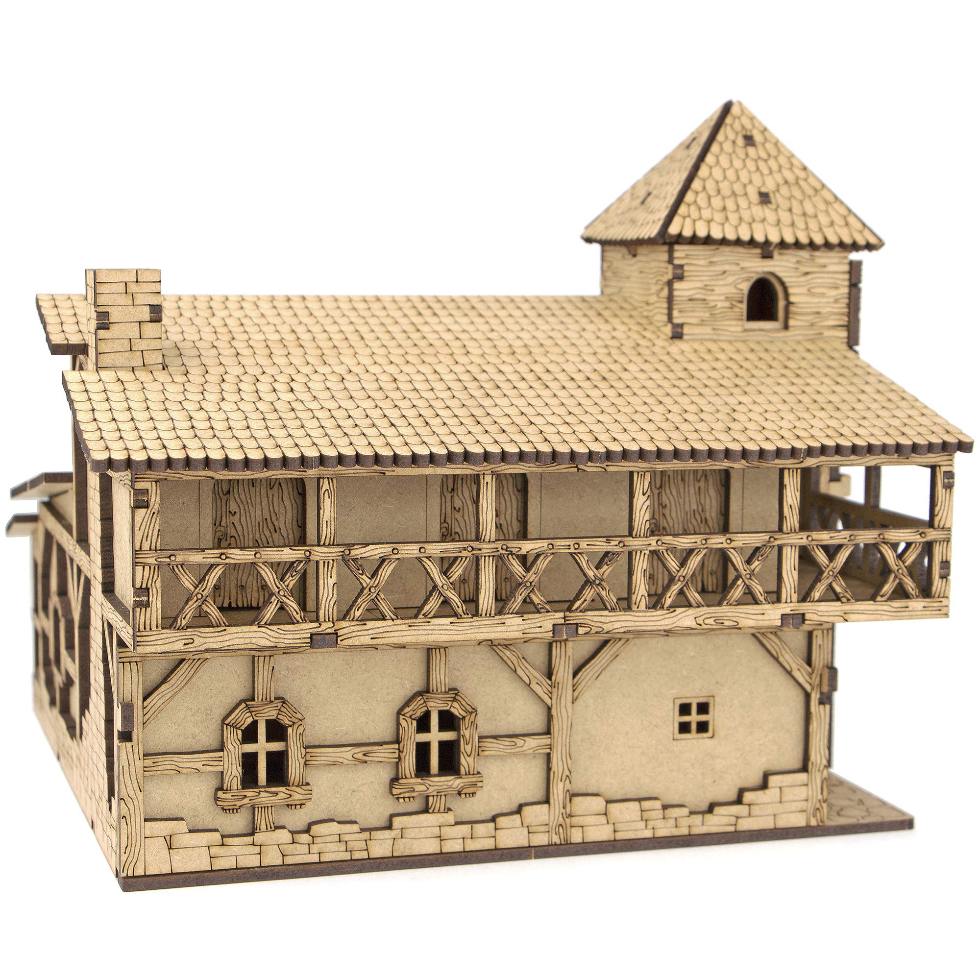 TowerRex Tavern DND Terrain 28mm - Fantasy Miniature for Warhammer, Pathfinder and D&D Tabletop Games