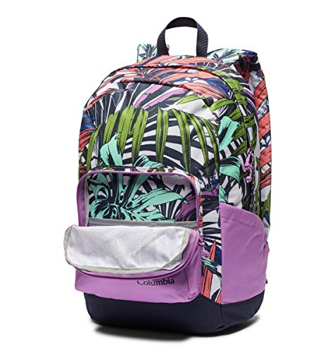 Columbia Zigzag 22L Backpack, Urban Pack, Laptop Sleeve, White Toucanical/Blossom Pink, One Size