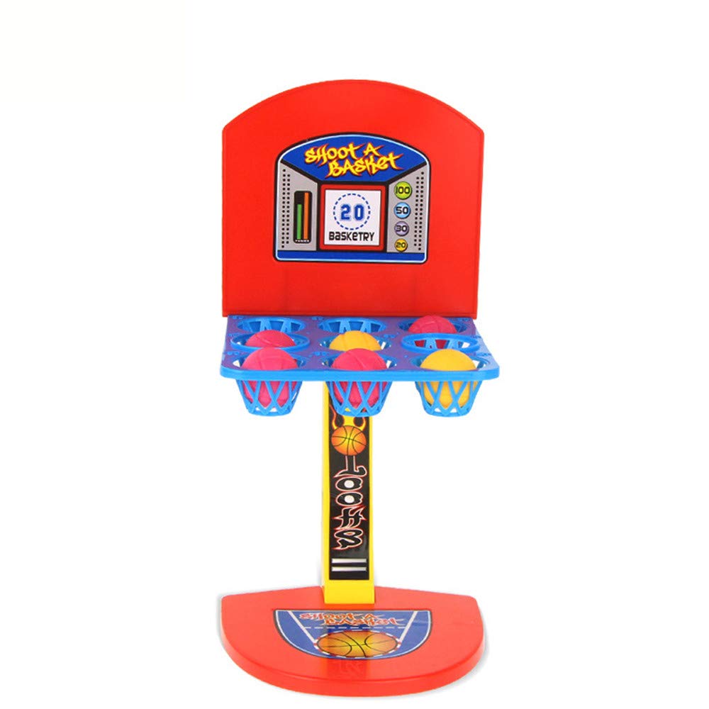 Toxz Child's Desktop Ejection Basketball Mini Football Hockey Golf Shooting Finger Game,Double Function,Exercise Hands-on Ability for Kids