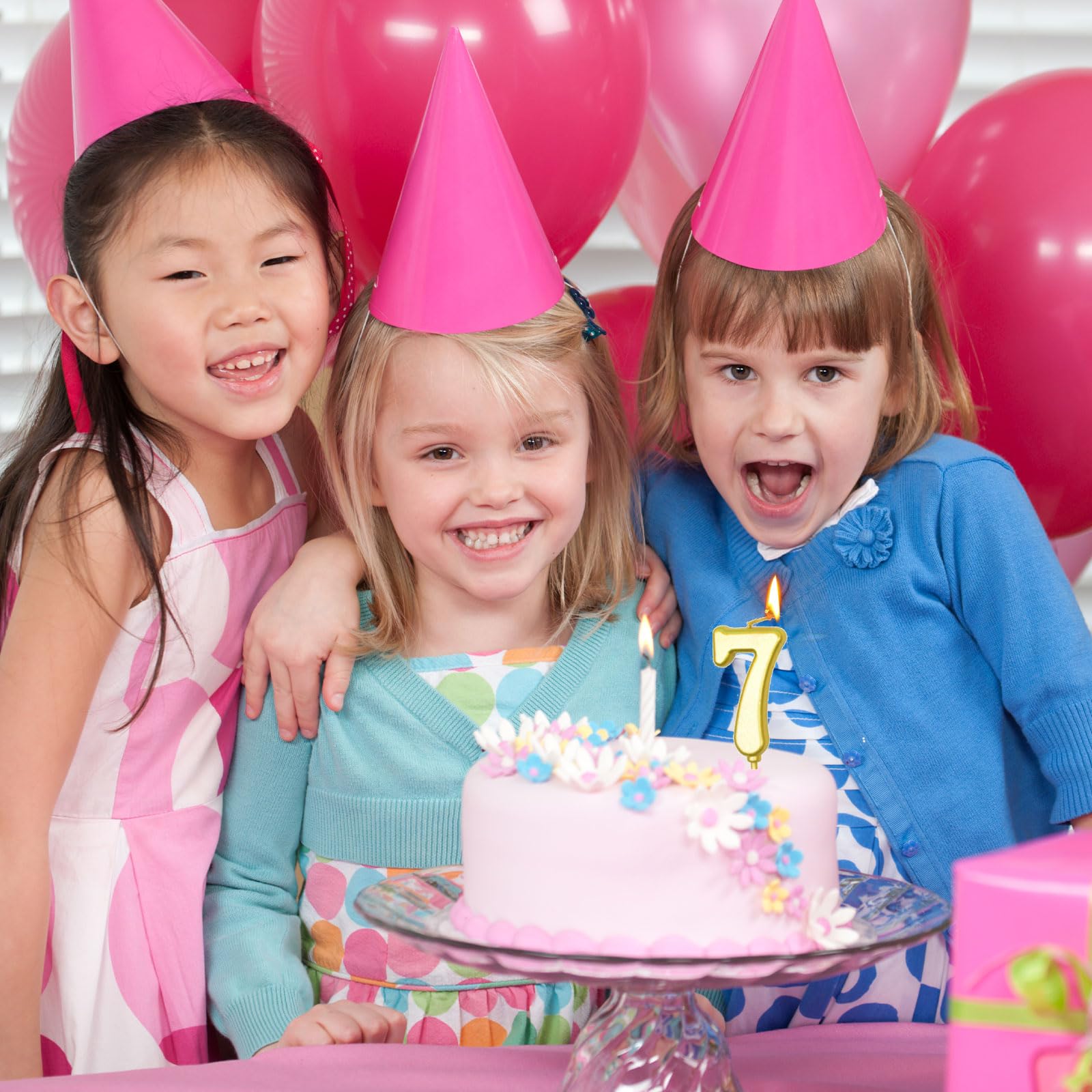 Happy Birthday Cake Candles,Swgraromlick Birthday Party Decorations Suppiles,Cake Topper for Wedding Anniversary Celebrations (Number)