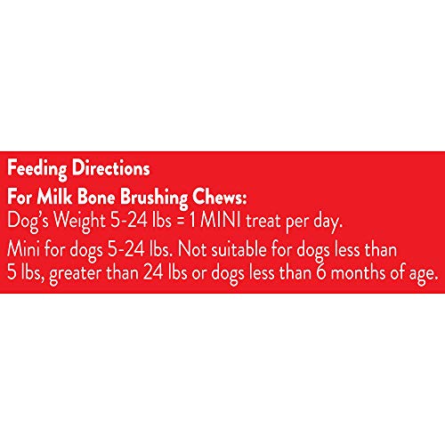 Milk-Bone Brushing Chews Daily Dental Dog Treats, Mini, 65 Count