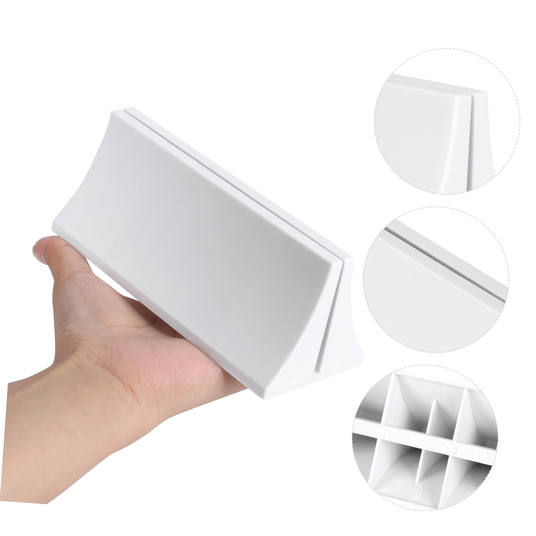 Ciieeo 4pcs Screen Clip Desk Privacy Panel Clip Braces Office Table Metal Glass partition clamp Desk partition clamp Desk Divider Support Clip Desk Hutch White Desktop Plastic Panel clamp