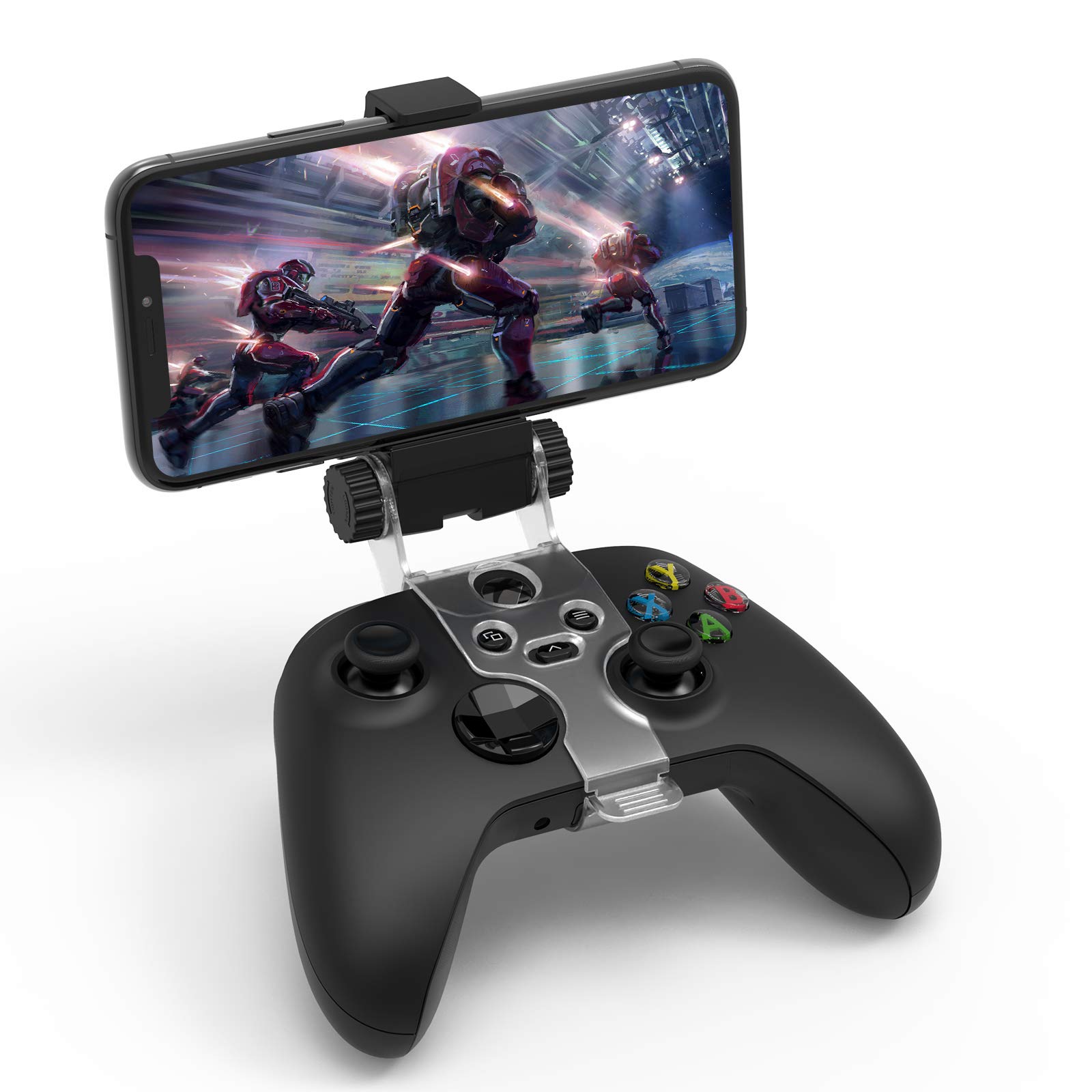 Controller Phone Mount for Xbox Series X|S -Auarte Xbox Core Controller Foldable Clip Mobile Phone Holder Clamp Adjustable Clip for Microsoft Xbox Series X|S/ Xbox One/One S/ One X Wireless Controller