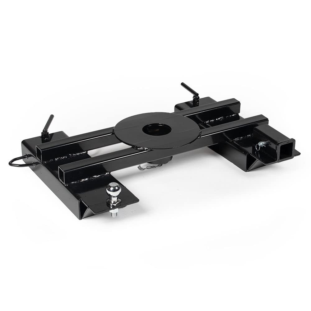 Titan Attachments 3-In-1 Forklift Mounted Hitch, 8000 LB Tow Capacity, 2" Ball Hitch, 2" Receiver Hitch, 2" Ball Kingpin Hitch Receiver, Clamp-On Fork Mount for Forklifts, Skid Steers, or Telehandlers