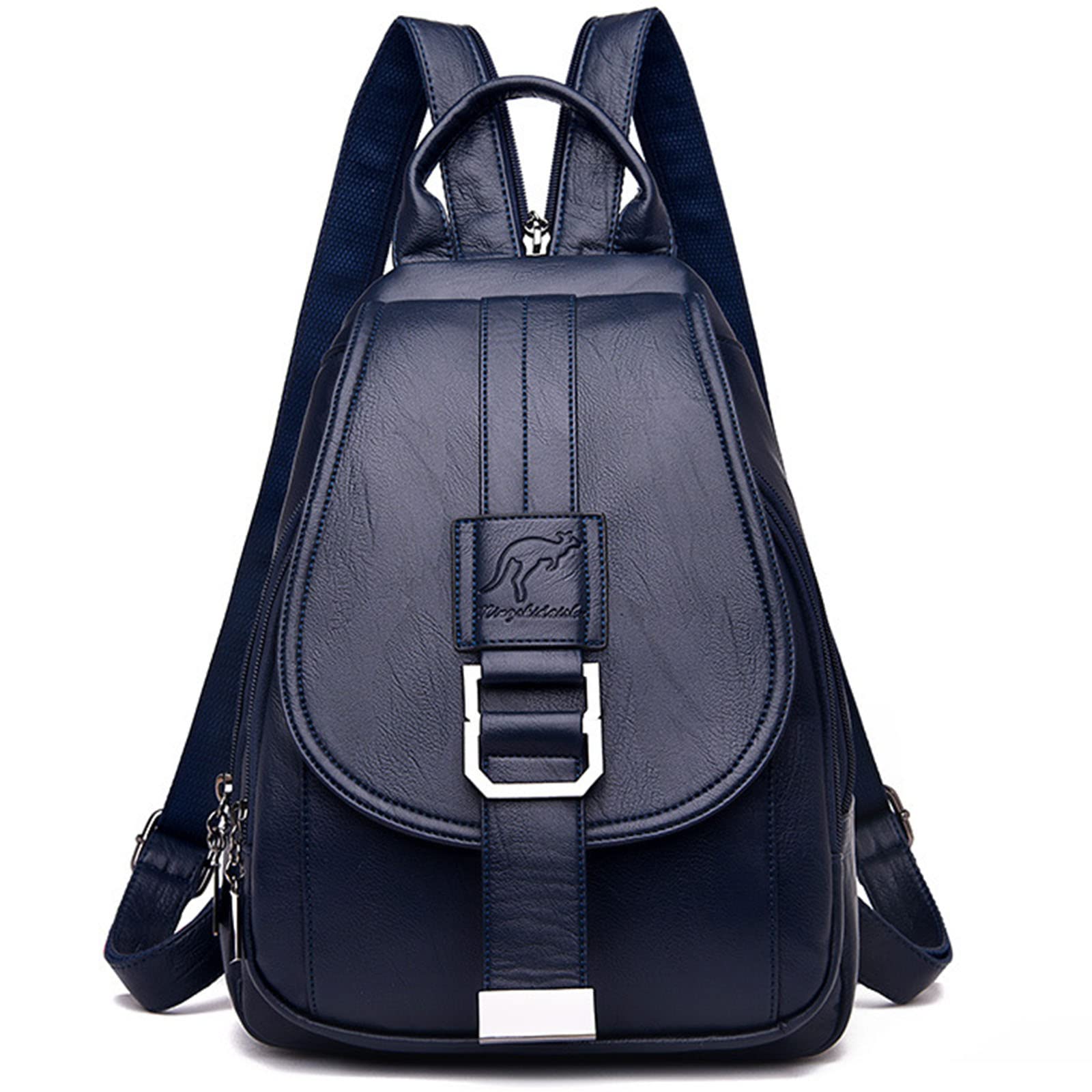 DevilAngel Soft Genuine Leather Backpack for Women,Large Capacity Satchel Shoulder Handbags for Shopping Trip