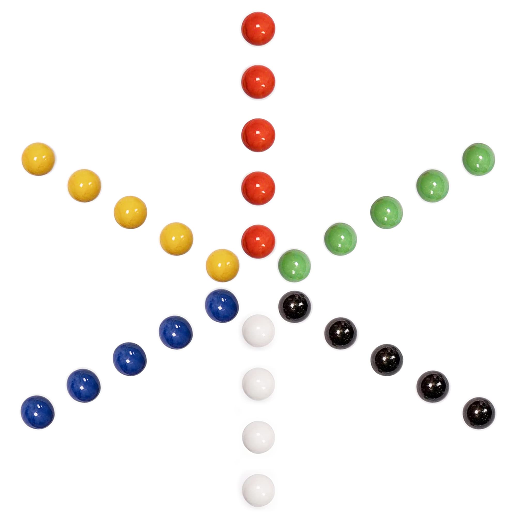 SKEMIX 30 new Solid Color Replacement Marbles Wahoo Aggravation Board game GLASS Wa Hoo