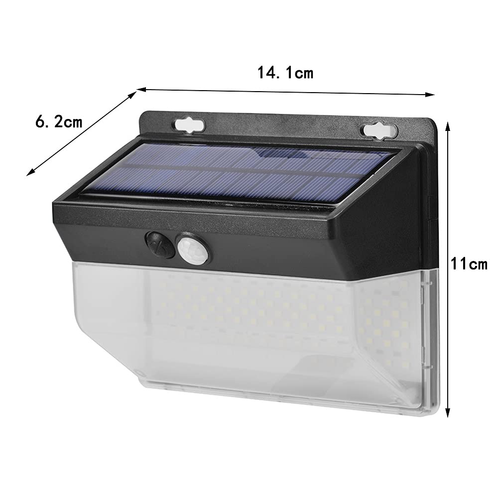 ZHUANYIYI 2 Pieces, Solar Wall Lights, Outdoor Courtyard Wall Landscape Lighting, Home Garden Pavement Waterproof Decorative Lights
