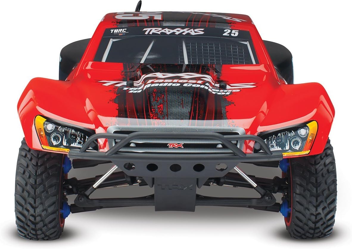 Traxxas Slayer Pro 4X4: Powered 4WD Short Course Racing Truck (1/10 Scale), Red/Black