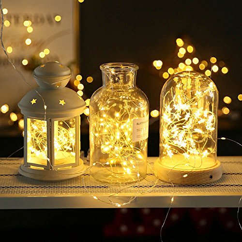 Toxz home products Solar Powered Copper Wire Light String Decor,8 Light Modes for Fairy Party Decor,22M 200LED,8 Hours Working Time(Ship from US!)