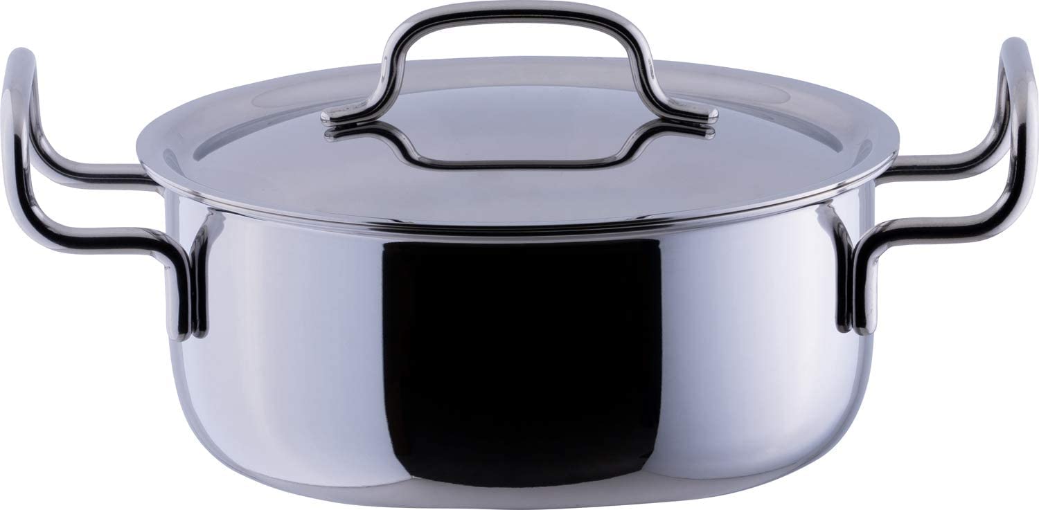 Miyazaki Seisakusho GEO-28T Geo Two-Handed Pot, 11.0 inches (28 cm), Made in Japan, Induction Compatible, All Heat Sources, 15 Years Warranty