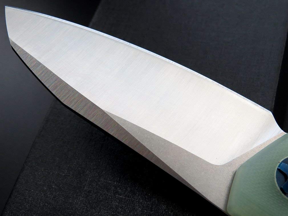 Eafengrow 0456 Folding Knife G10 Handle D2 Blade Ball Bearing Flipper Hunting Knife Pocket Camping Survival Outdoor Knife (Jade)
