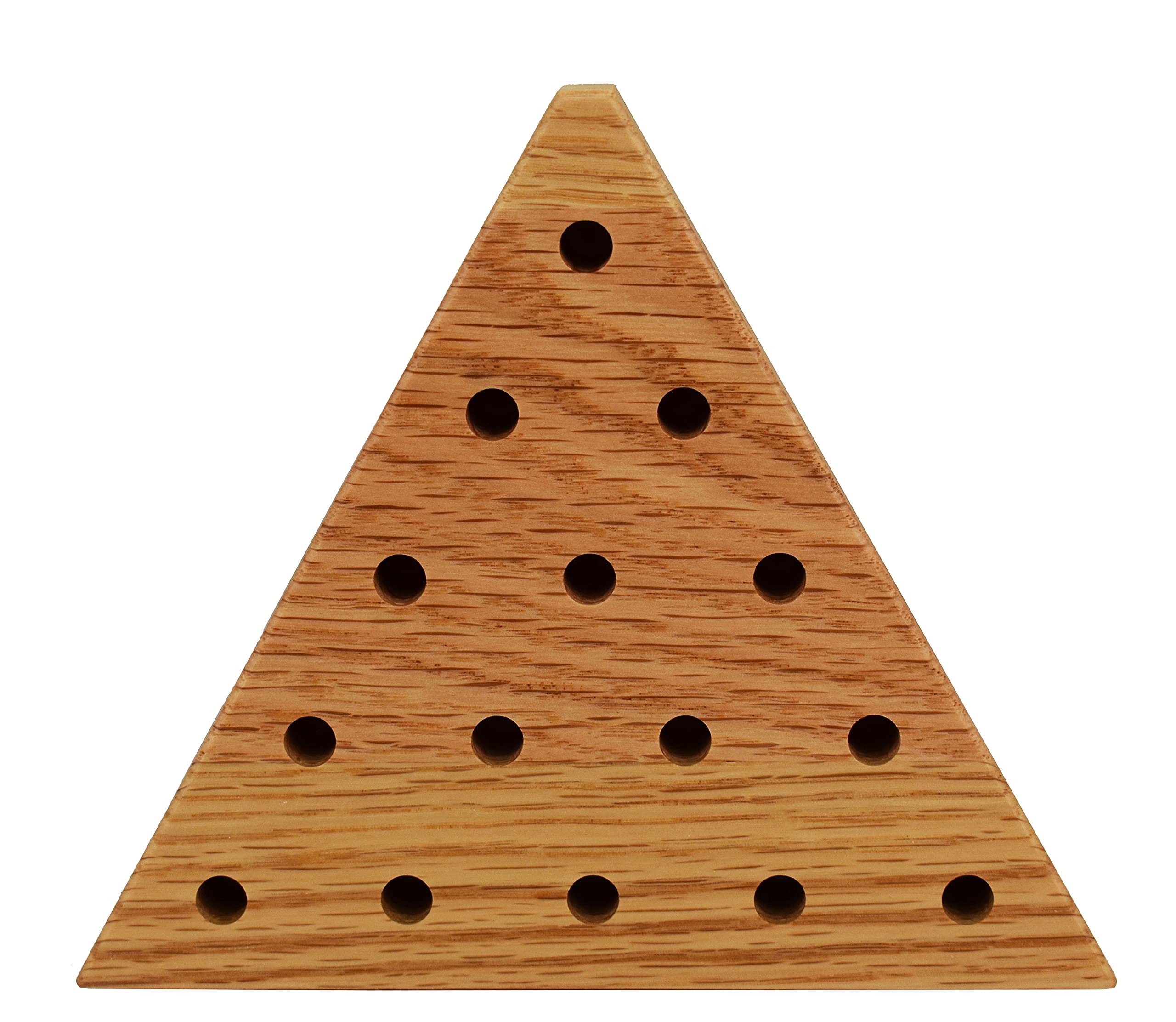 Solid Oak Wooden Peg Game Tricky Triangle by Cauff