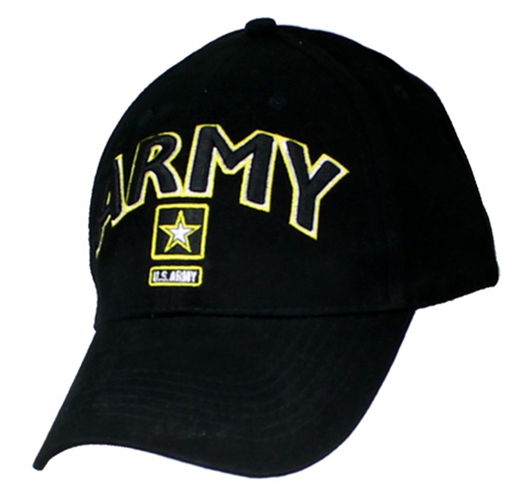 Eagle Crest U.S. Army Logo Cap. Black