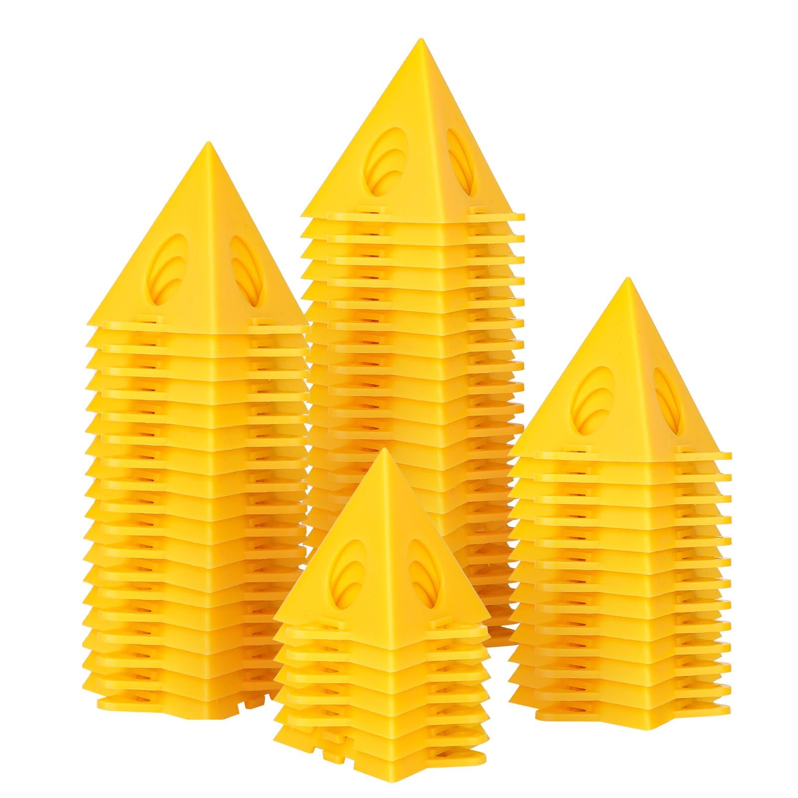 FDKJEJC 36pcs Paint Triangle StandsïŒPainters Pyramid StandsïŒPaint Stands for PaintingïŒMini Cone Paint Stands for Cabinet and Door Risers Support