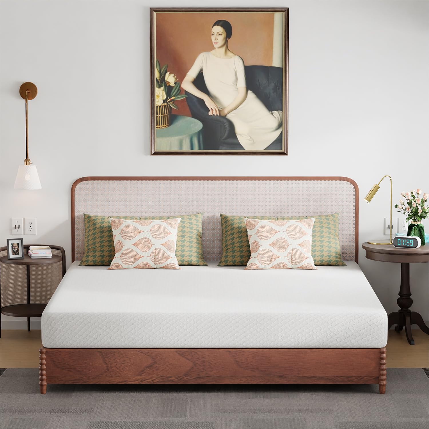 FDW 8 Inch King Mattress Gel Memory Foam Mattress for Cool Sleep & Pressure Relief, Medium Firm Mattresses CertiPUR-US Certified/Bed-in-a-Box/Pressure Relieving ļ¼8 inch, Kingļ¼