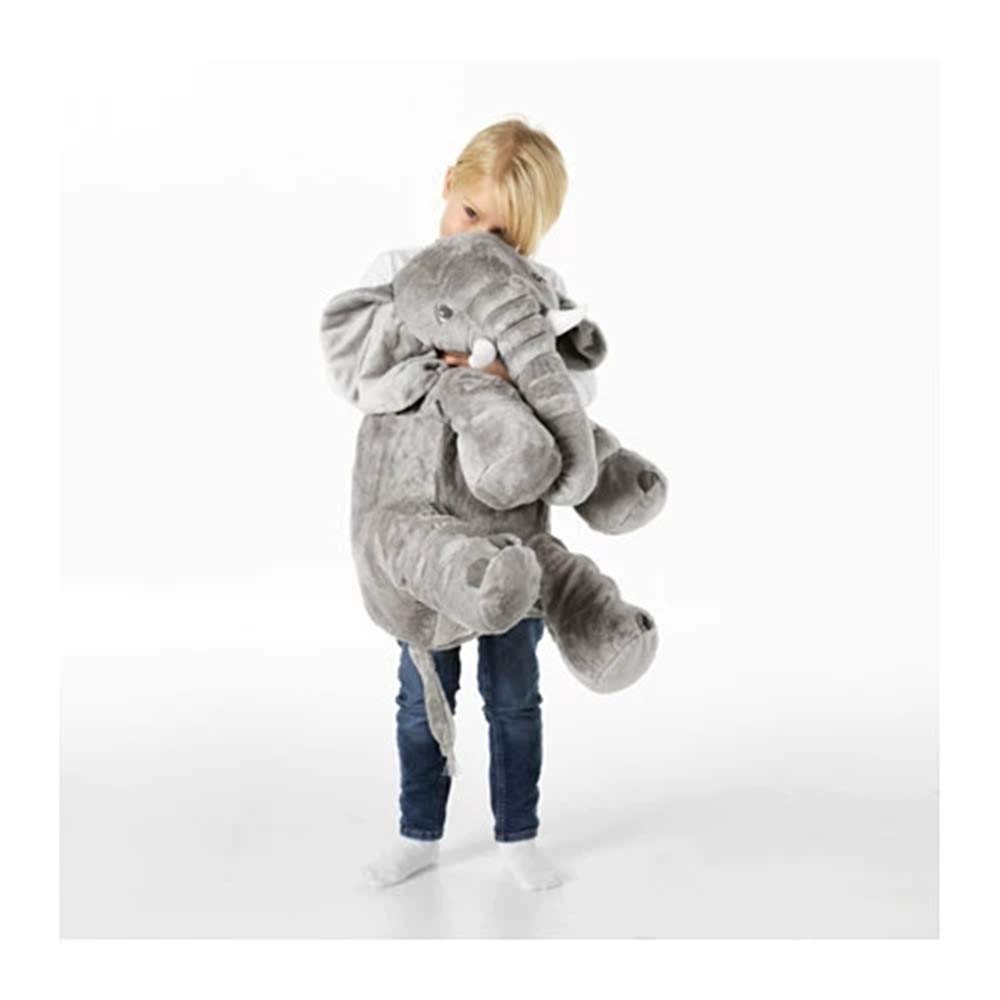 Tuko Large 24-Inch Grey Elephant Stuffed Animal Toy Figure