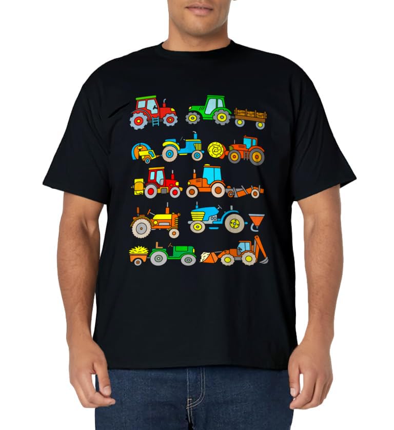 Tractor Toddler Boys Kids Farm T-Shirt