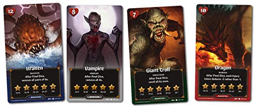 Thunderworks Games - Roll Player: Monsters and Minions | 5-Player Expansion for The Dice Game of Fantasy Character Creation | Strategy Board Game by Thunderworks Games | 1-5 Players Ages 12+