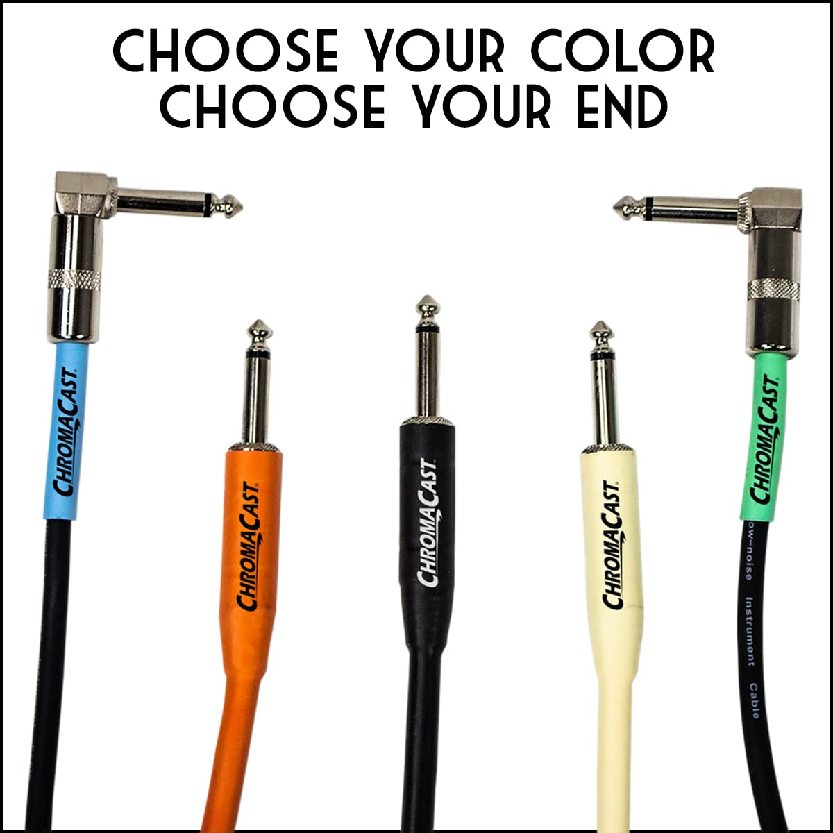 ChromaCast Surf Green 20-Feet Pro Series Instrument Cable, Straight (CC-PSCBLSS-20SGR)