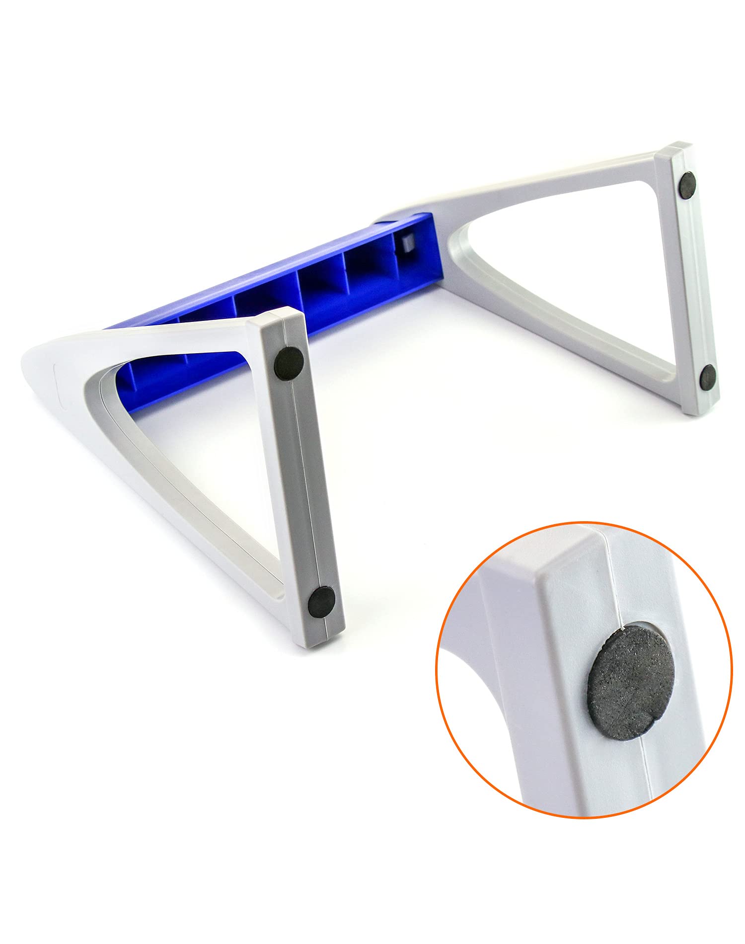 QWORK Lab Linear Pipettor Stand Rack - Premium Engineering Plastic Polymer, Holds up to 6 Micropipettes Each, Acid and Alkali Resistant, Pack of 2