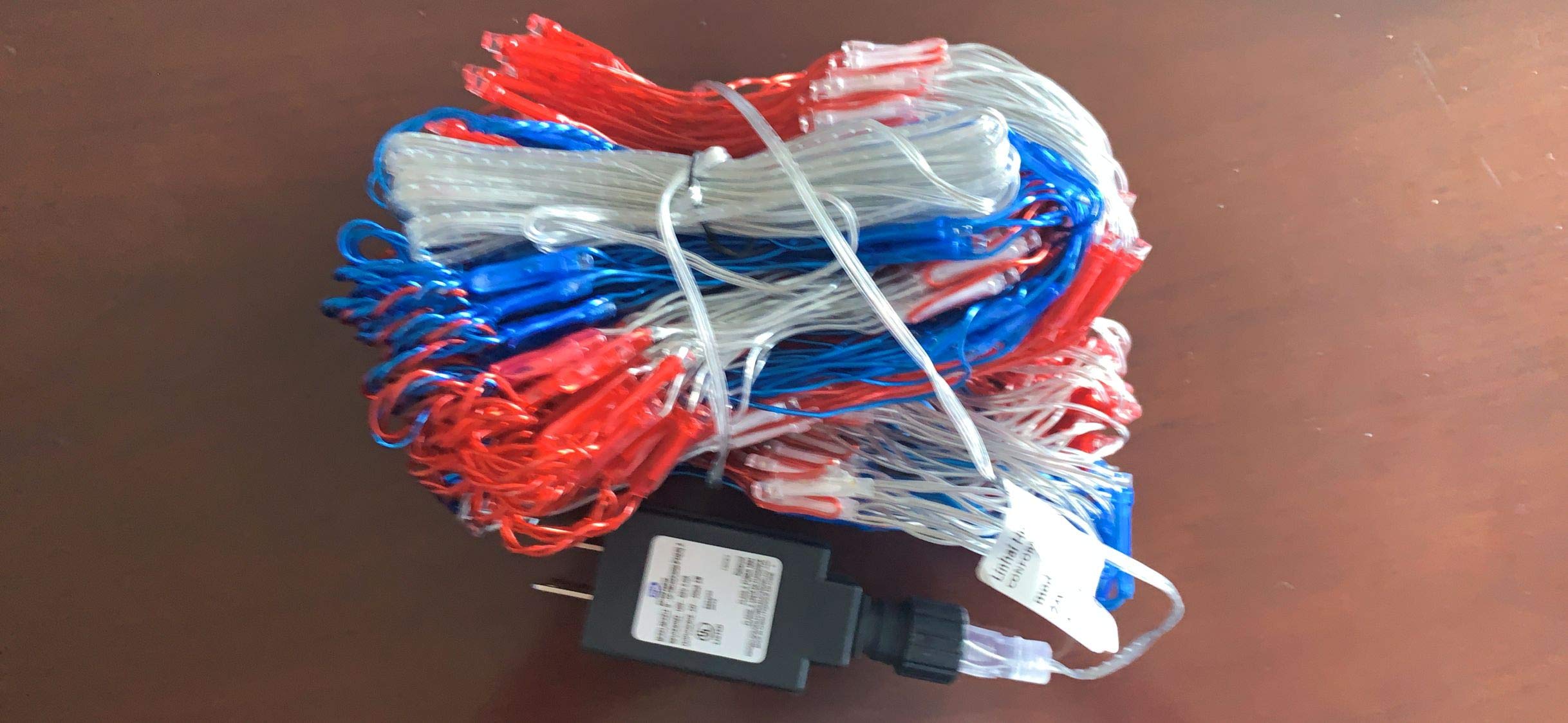 Twinkle Star American Flag Patriotic Lights (Super Larger & Safer), Outdoor Lighted USA Light String Waterproof Hanging Ornaments for Independence Day, July 4th, National Memorial Day
