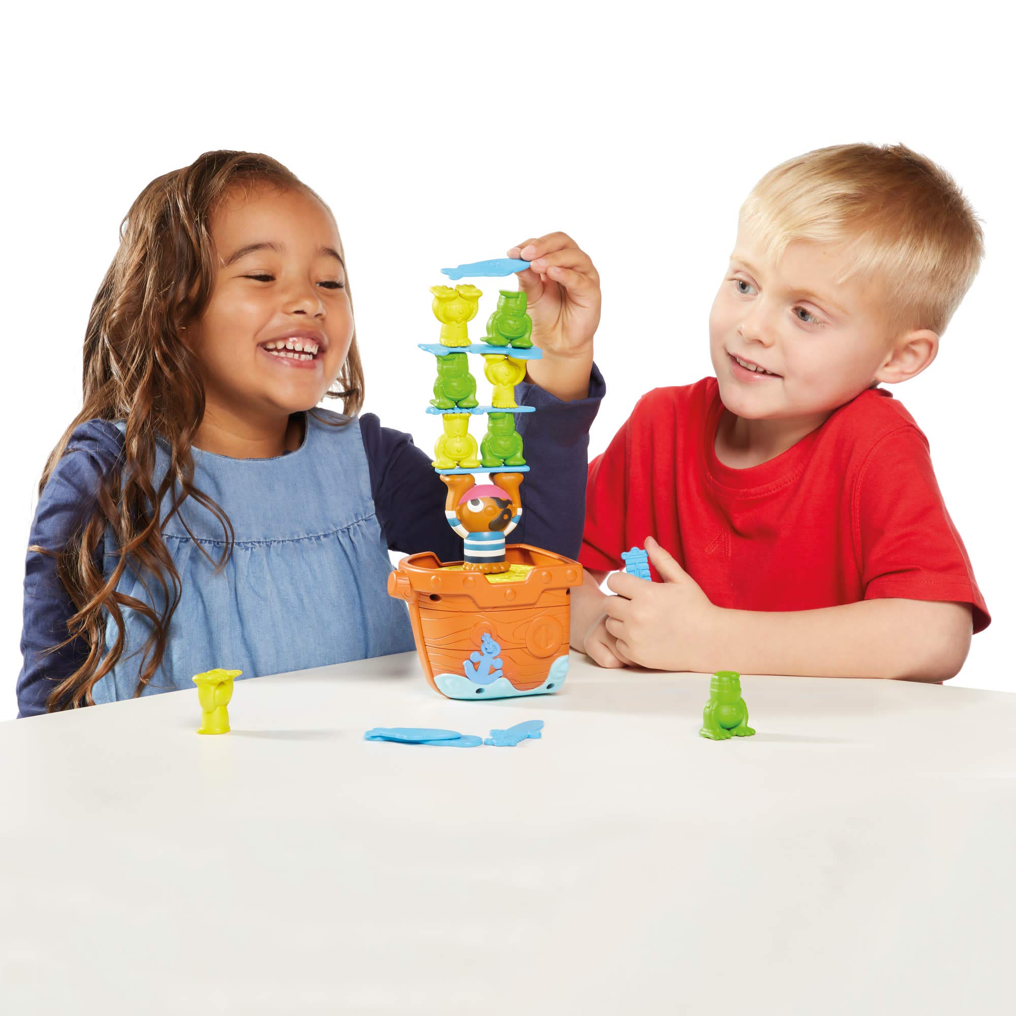 TOMY Pile Up Pirates Game - Provides Plenty of Swashbucklin' Fun on Family Game Night