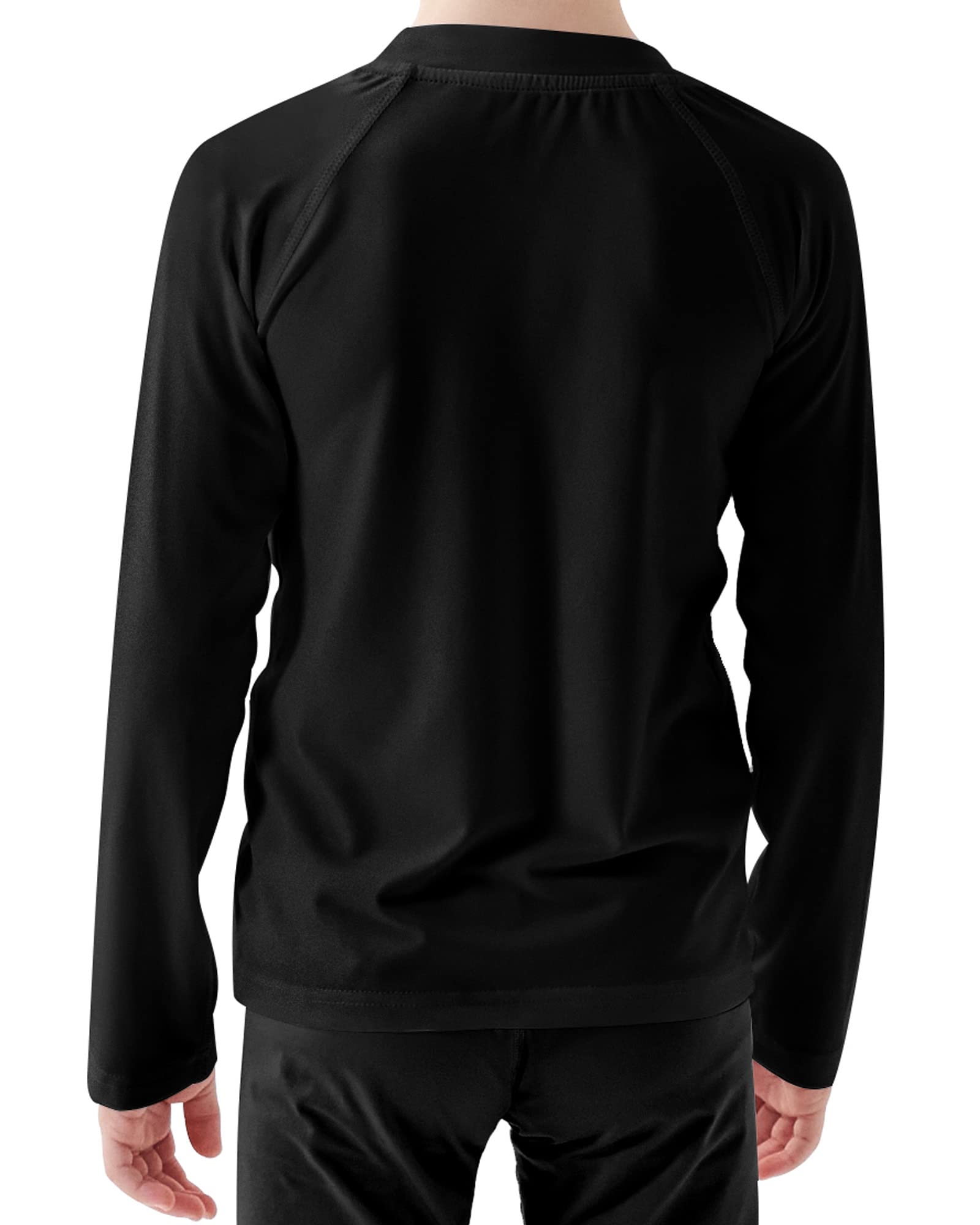 Dizoboee Youth Boys Thermal Compression Shirt Long Sleeve Kids Fleece Baselayers Sports Football Baseball Undershirt Grey S
