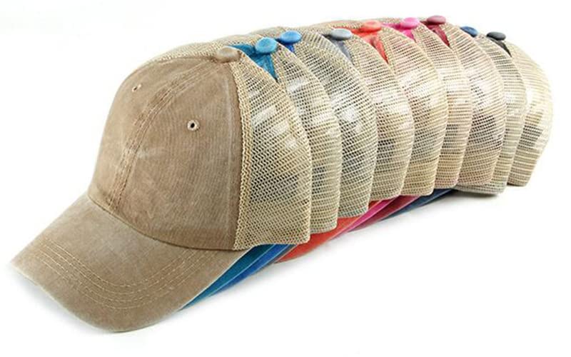 Croogo Men Women Summer Mesh Baseball Cap Quick Dry Cooling Sun Protection Golf Cap Running Adjustable Snapback Hat,Gray-ZM02