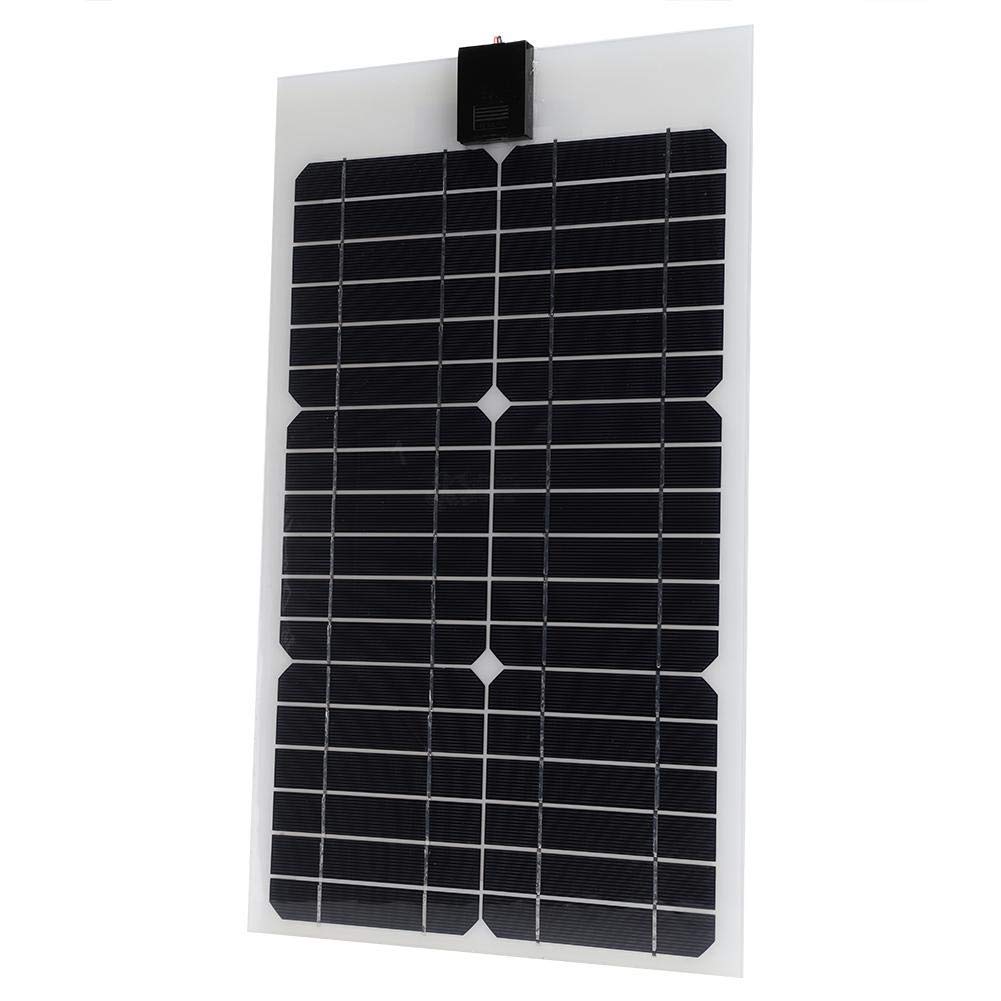 Ciglow 18V 20W Portable Solar Panel Charger,Polycrystalline Chip,Pet White Bottom Pressure,3M Clip Line in Front,Suitable for Cars,Homes,Ships,Motorcycles,Etc.