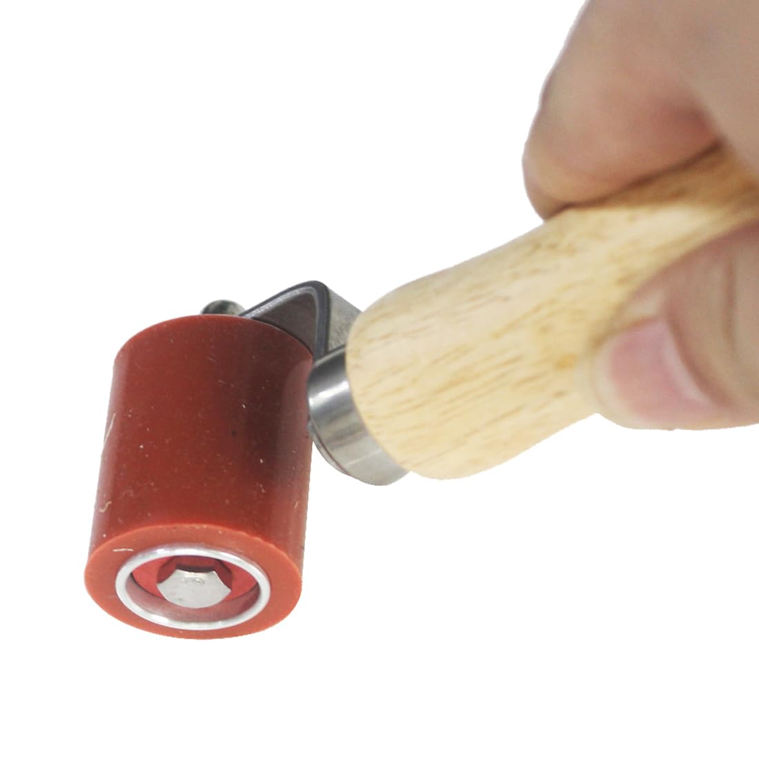 ๐๐ฎ๐จ ๐ค๐ Heavy Duty Silicone Seam Roller - 40mm Sound Deadening Silicone Hand Rollers with 6mm Brass Detail Penny Roller Used for PVC/Tpo/Epdm Single Ply Roofing Tape