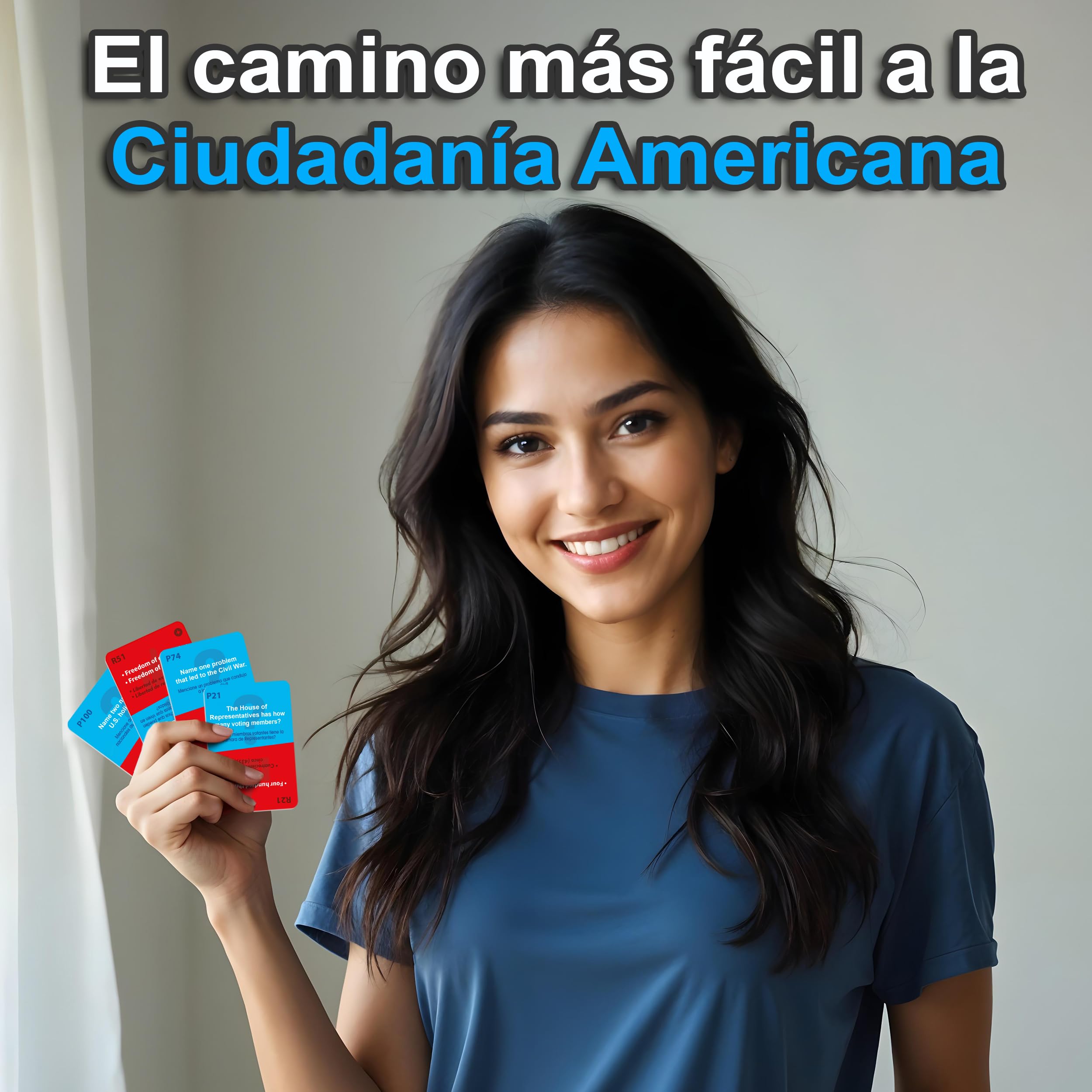 US Citizenship Flash Cards 2025: Study Guide: Ciudadania Americana Spanish and English. Flash Cards incluye Audios Online. USCIS 100 Preguntas y respuestas
