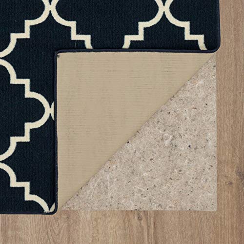 Mohawk Home Soho Fancy Trellis Geometric Lattice Printed Area Rug, 2 ft 6 in x 3 ft 10 in, Navy
