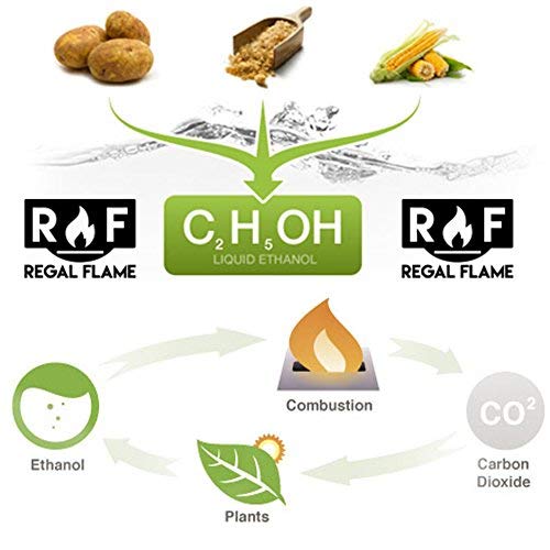 Regal Flame Prime Ventless Bio Ethanol Fireplace Fuel - 3 Quarts