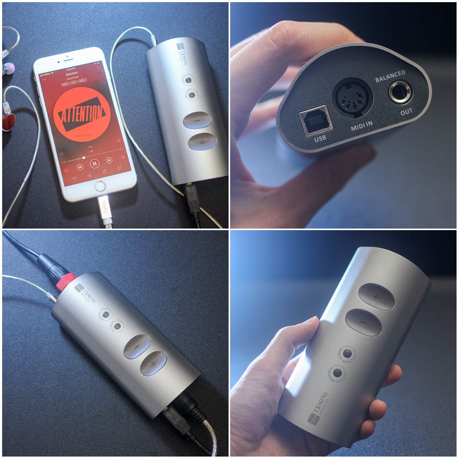 USB Audio Interface,MeloAudio TS MINI compact Instrument/Microphone Audio Interface for iPhone, iPad,Android Devices, Mac and PC