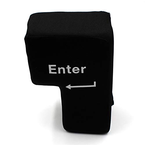 USB Big Enter Key Relieve Stress Plush Toy, OMGOD Throw Table Pillow Toys Anti-Stress Relief Super Size Stuffer Accent Desktop Foam Nap Pillow Vent Tool Peripheral Keys