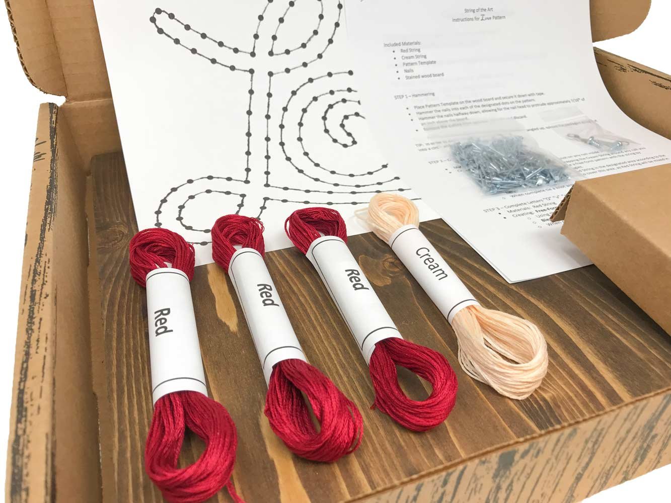 String of the Art Love String Art Kit, American Made Crafting Supplies, DIY Craft Kit for Adults, Beginner to Advanced Crafters