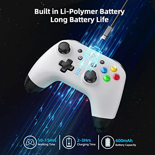 EasySMX Wireless Switch Pro Controller for Nintendo Switch/Lite/OLED/PC/iOS/Android,Wireless Controllers Gamepad with LED Light/Programmable/Motion Control/Vibration/Turbo/Wakeup