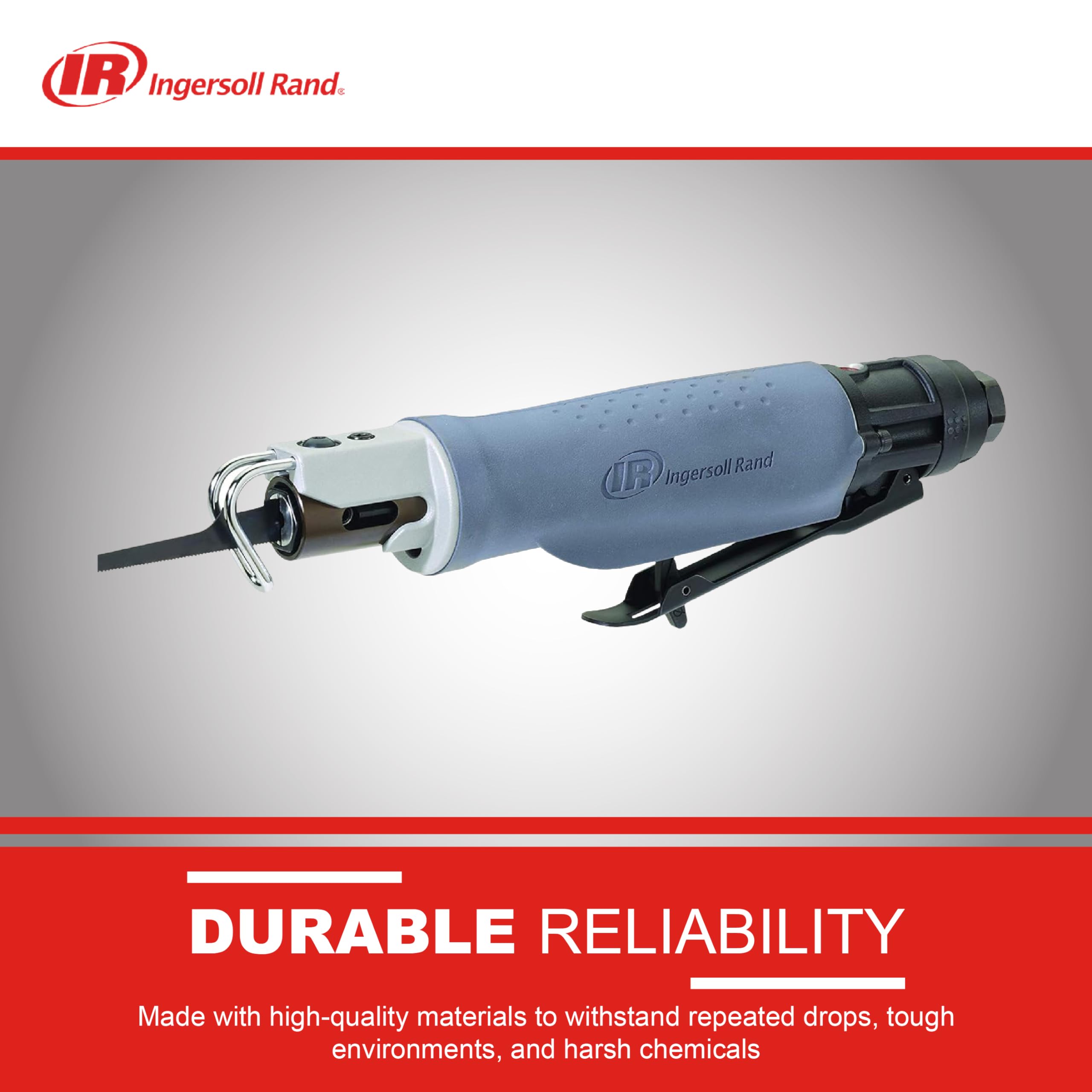 Ingersoll Rand 529 Vibration Reduced Reciprocating Air Saw, 3/8" Stroke Length, 9,500 Strokes Per Minute, 1.5 lbs