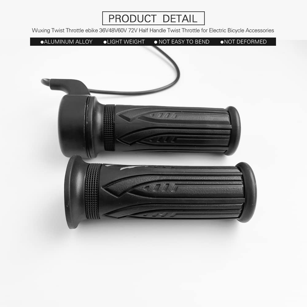 Ebike Throttle Whole Twist Throttle Accelerator for Electric Bicycle Ebike Conversion Kit