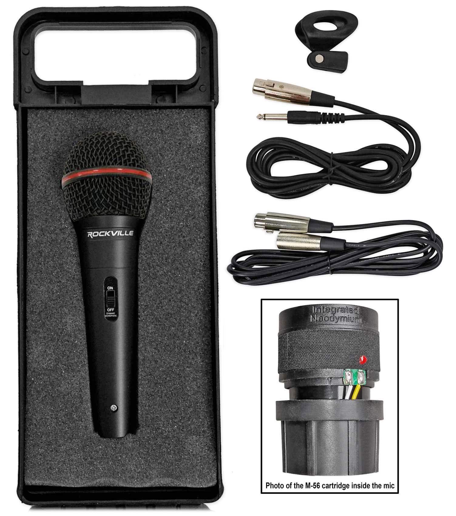 Soundcraft Notepad-5 Channel Podcast Mixer Podcasting Interface Bundle with Rockville PRO-M50 Studio Headphones, RMC-XLR Handheld Wired Mic and RTMS21 Desktop Tripod Mic Stand with Pop Filter