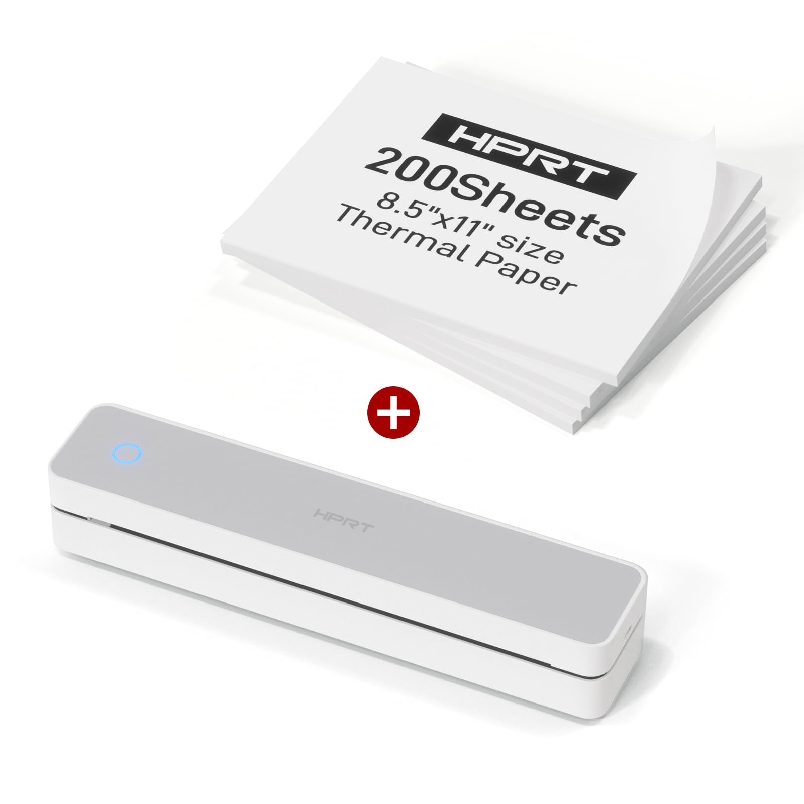 HPRT MT610 Pro Portable Printer Wireless for Travel &200 Sheet Thermal Paper US Letter Size