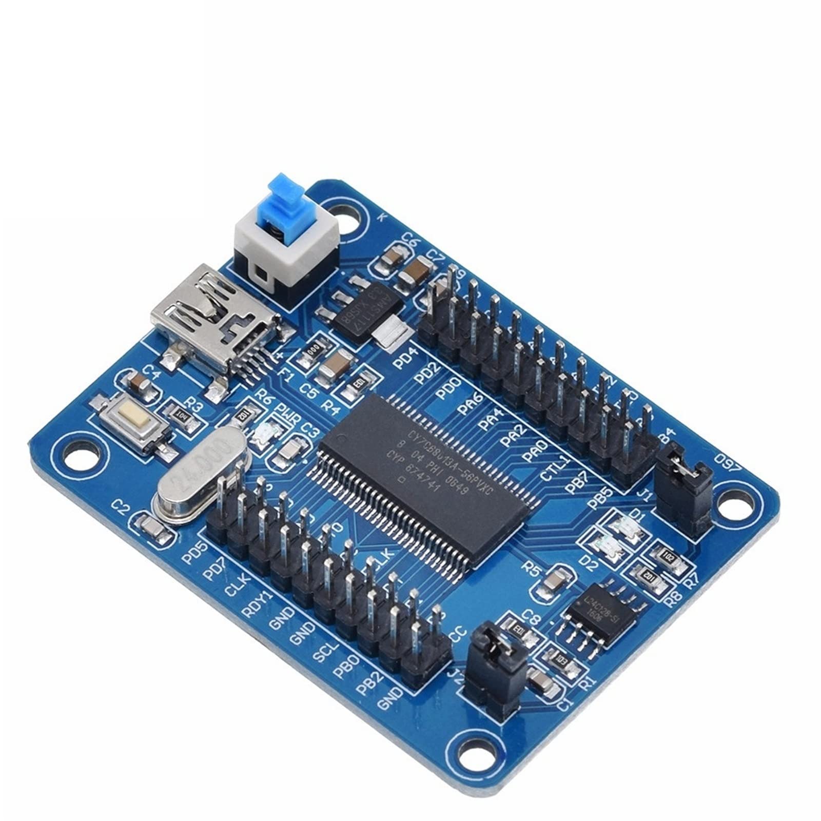 HIFASI EZ-USB FX2LP CY7C68013A USB Core Board Development Board USB Logic Analyzer with I2C Serial SPI Interface Module Mini USB