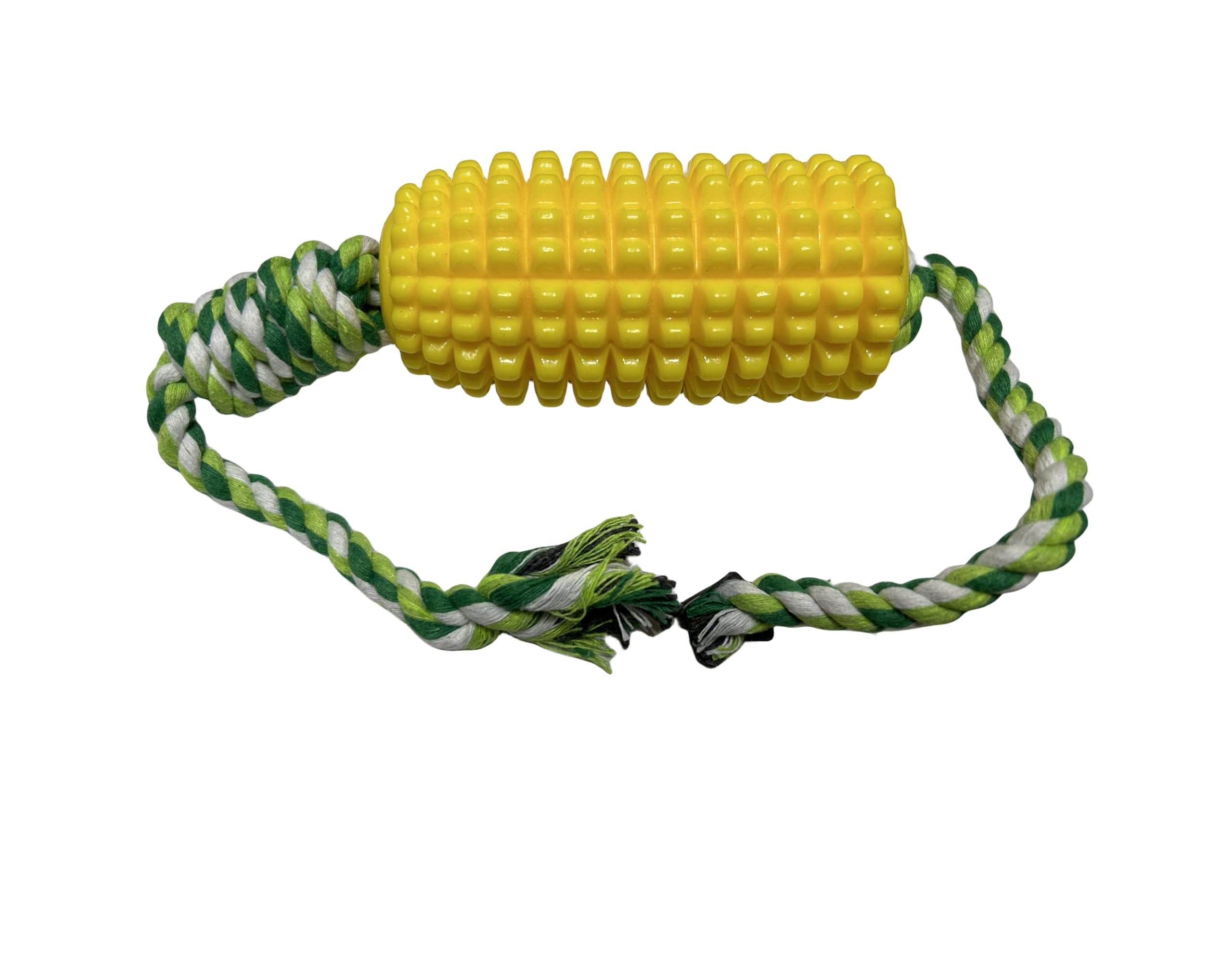 Lydtran Dog Dental Stick Corn Teeth Cleaning Chew Toy for Small Medium Large Dogs with Cotton Rope (Without Squeaker)