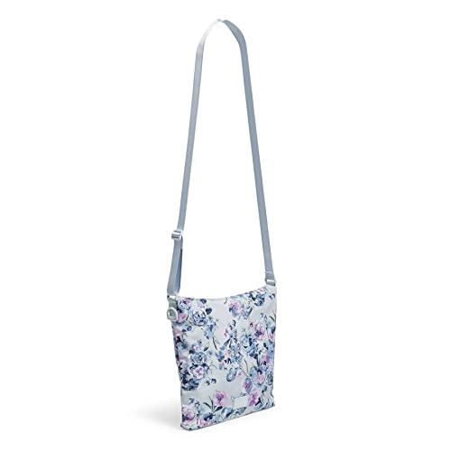 Vera Bradley Women's Recycled Lighten Up Reactive Hipster Crossbody Purse, Fresh-Cut Bouquet, One Size