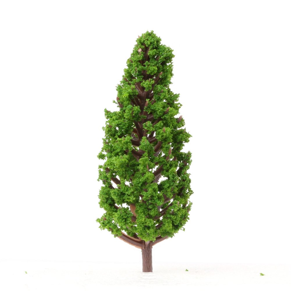 LYWS Model Pine Trees Deep Green Landscape Scenery Layout For N HO Scale Layout 68mm Pack of 20
