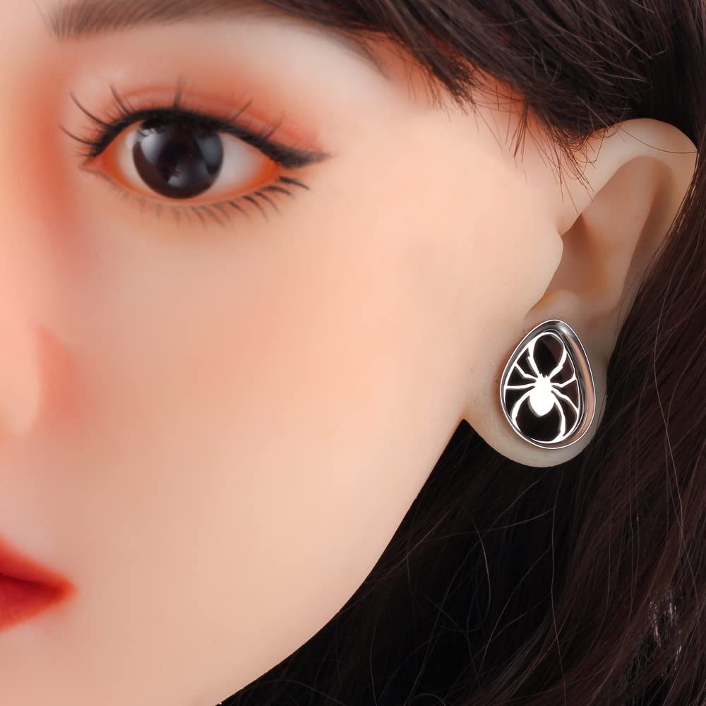 Earblity 2PCS Shell Conch Ear Plugs Tunnels Helix Piercing Body Jewelry Elegant Wedding Ear Gauges Stretchers Gauge for Ears 6mm(2g)