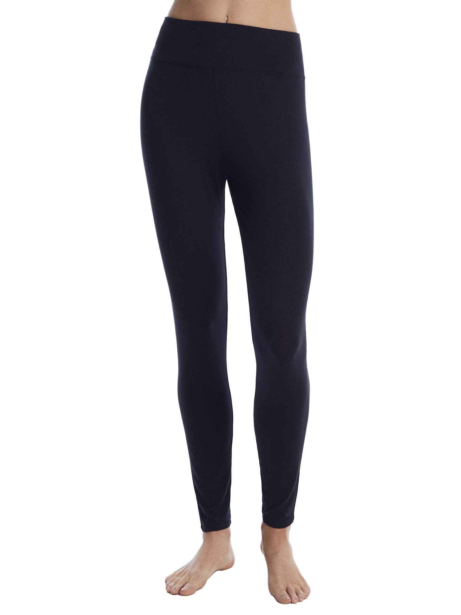 Cuddl Duds Softwear High-Waist Modal Leggings, L, Black