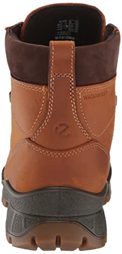 ECCO Men's Track 25 Waterproof Plain Toe Tie Hiking Boot, Amber Nubuck, 12-12.5